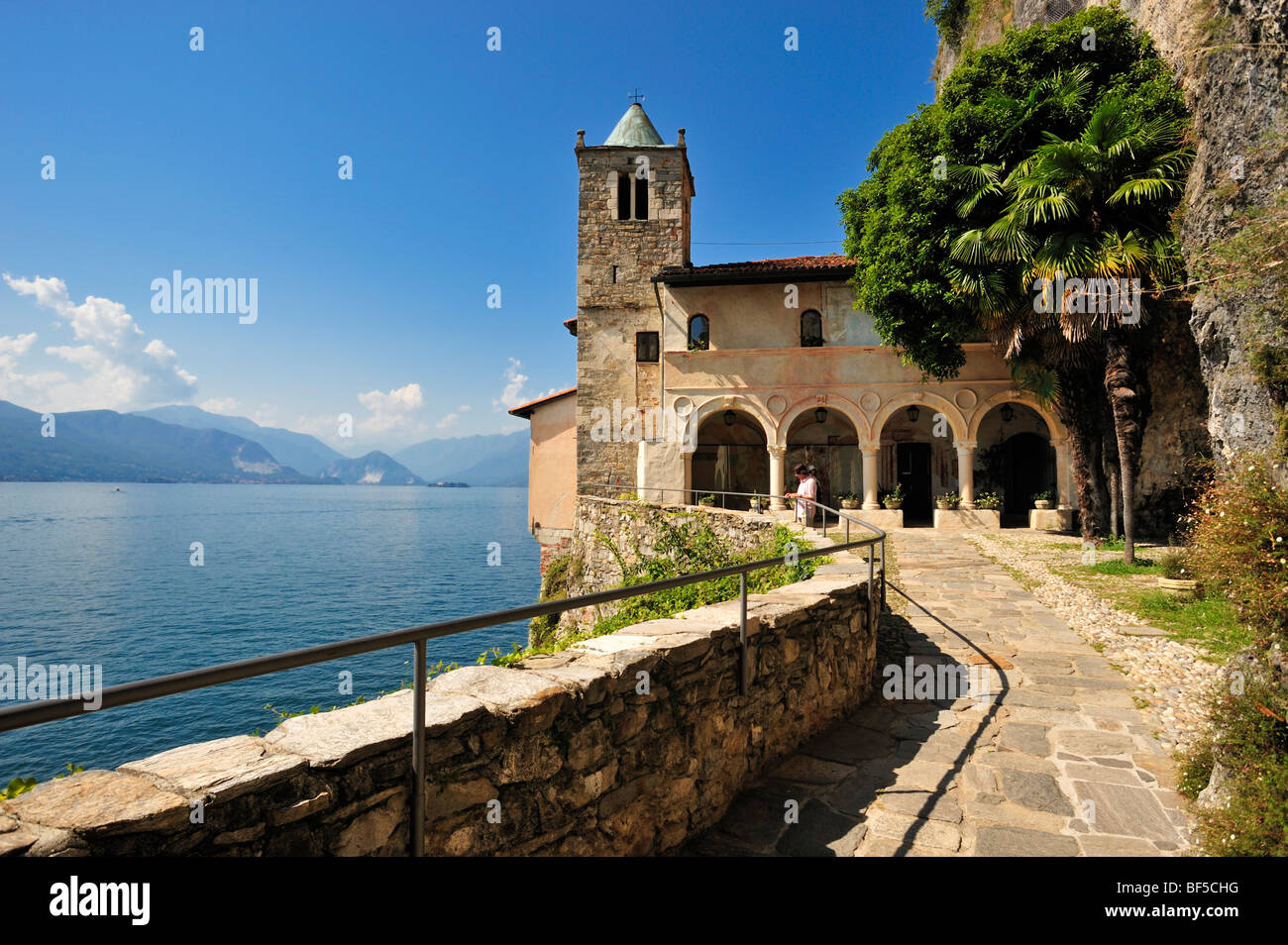 Monastery and pilgrimage church of Santa Caterina del Sasso, Lago ...