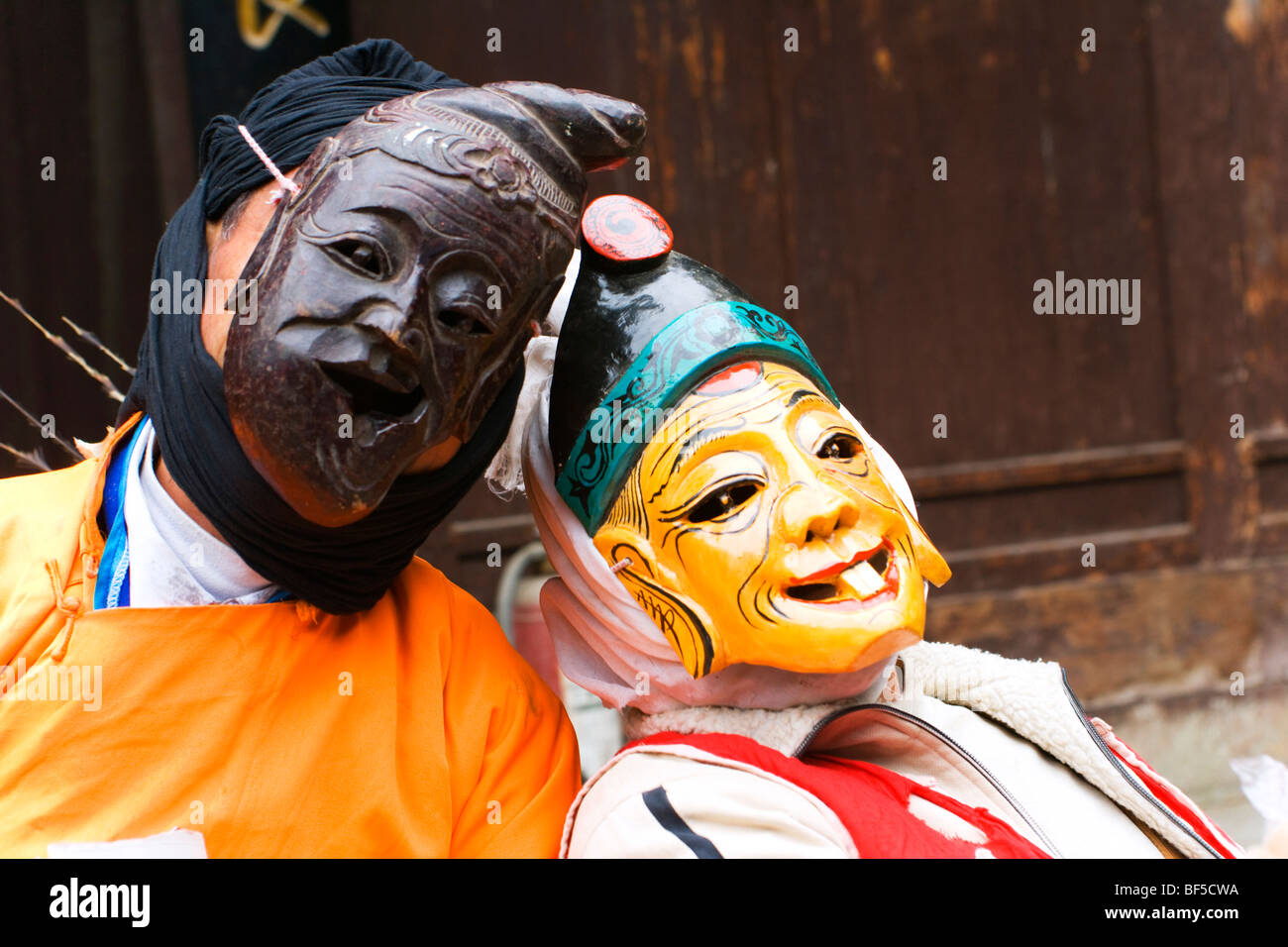 Nuo Opera performers, Guizhou Province, China Stock Photo - Alamy