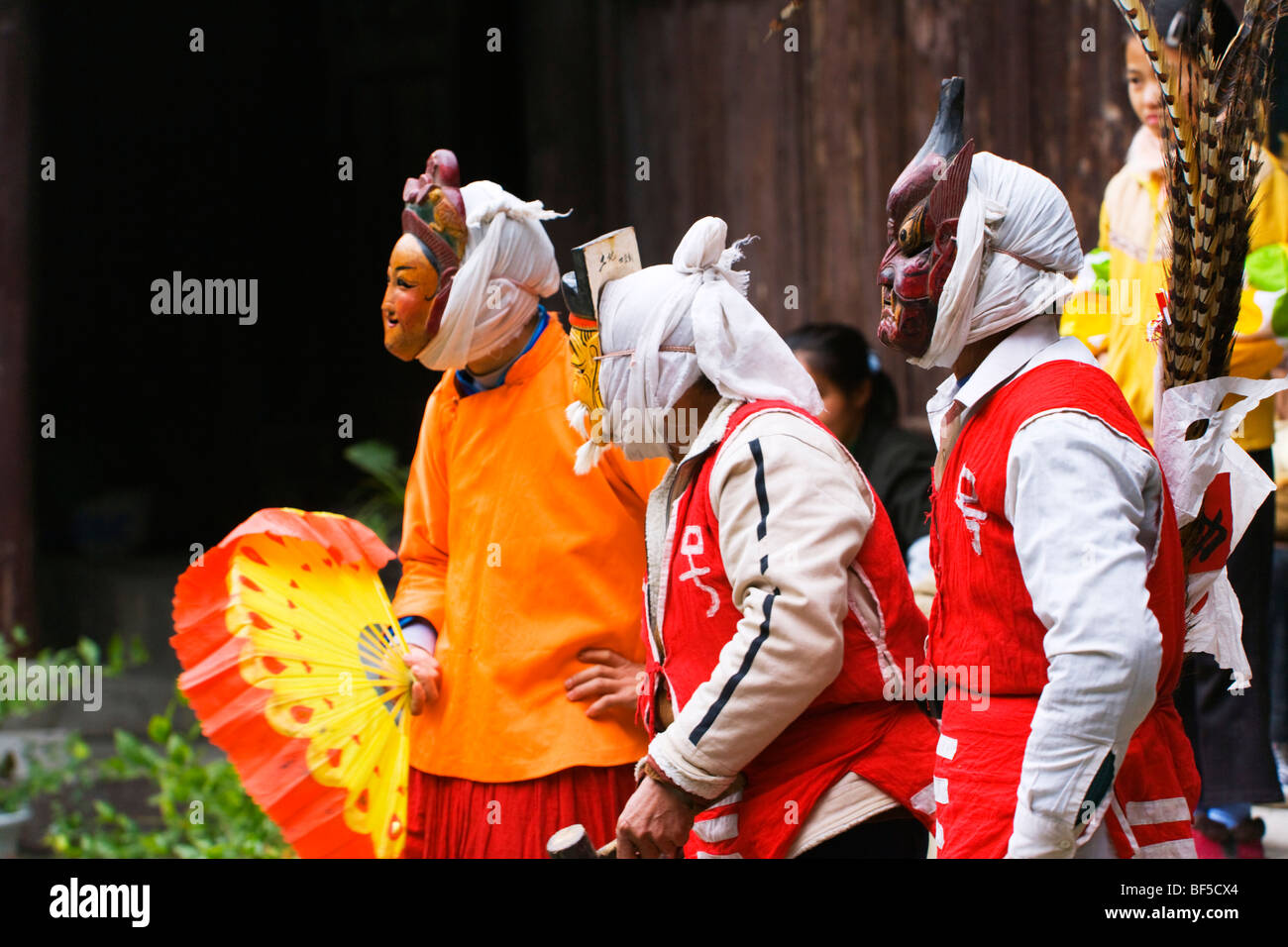 Nuo Opera performers, Guizhou Province, China Stock Photo - Alamy