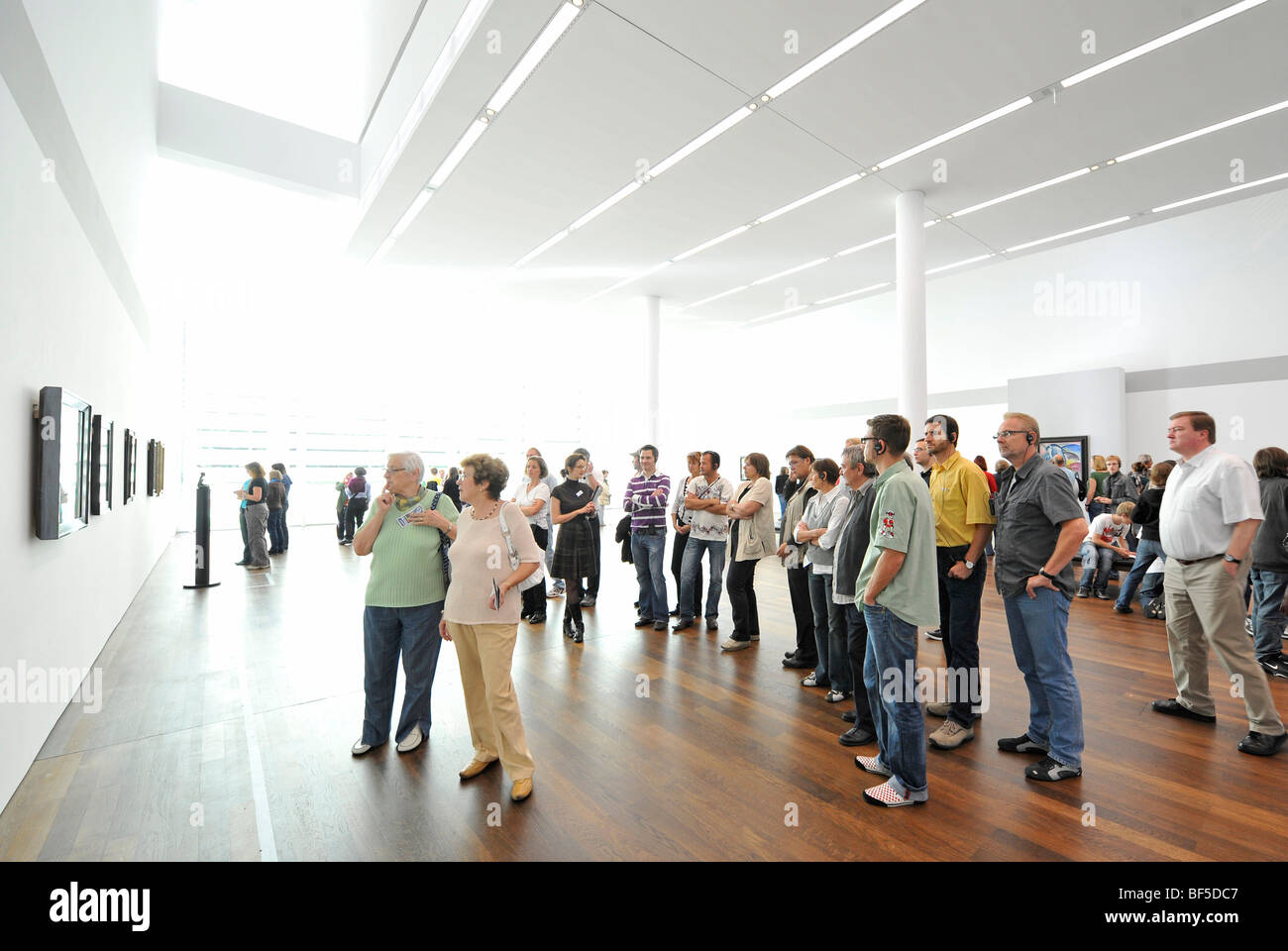 Visitors at Frieder Burda Museum, special exhibition, Der Blaue Reiter ...