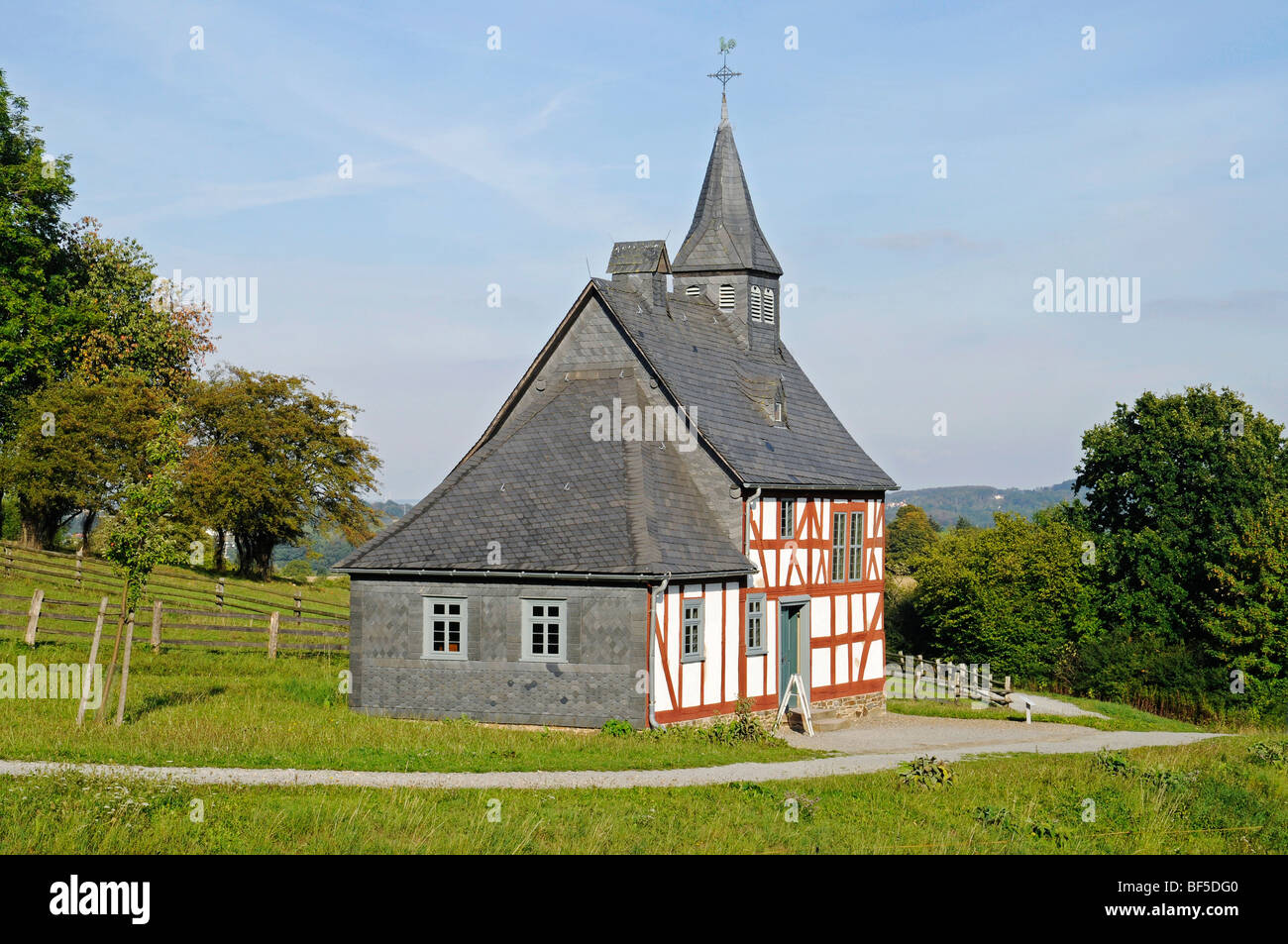 Chapel, chapel school, historic timber-framed building, open-air museum ...