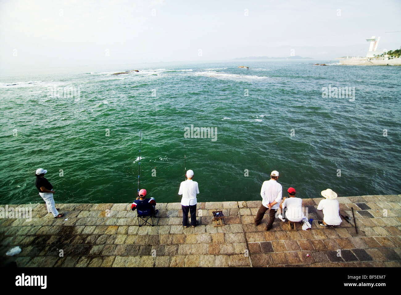 Day time qingdao city dock hi-res stock photography and images - Alamy