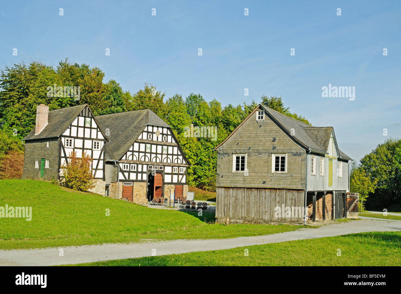 Sauerland village, historic timber-framed house, open-air museum ...