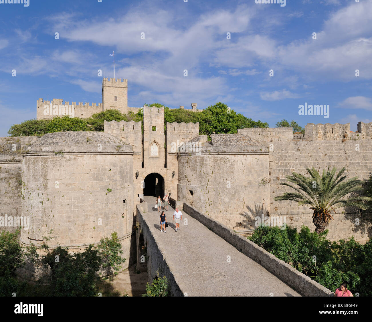 Amboise gate at the outer city wall, Rhodes Town, Rhodes, Greece ...