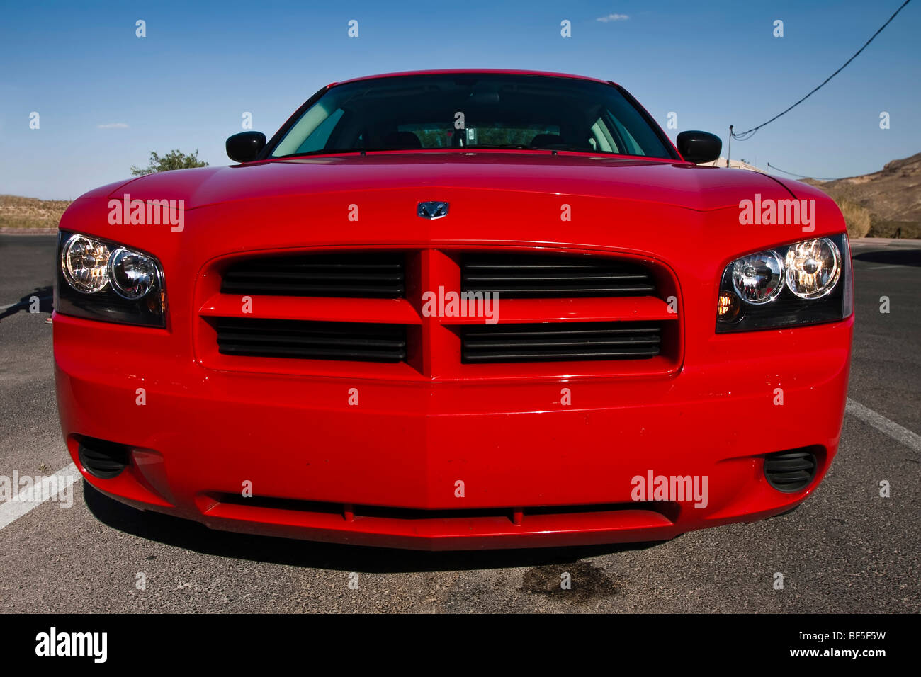 U.S. car Dodge Charger in red Stock Photo - Alamy
