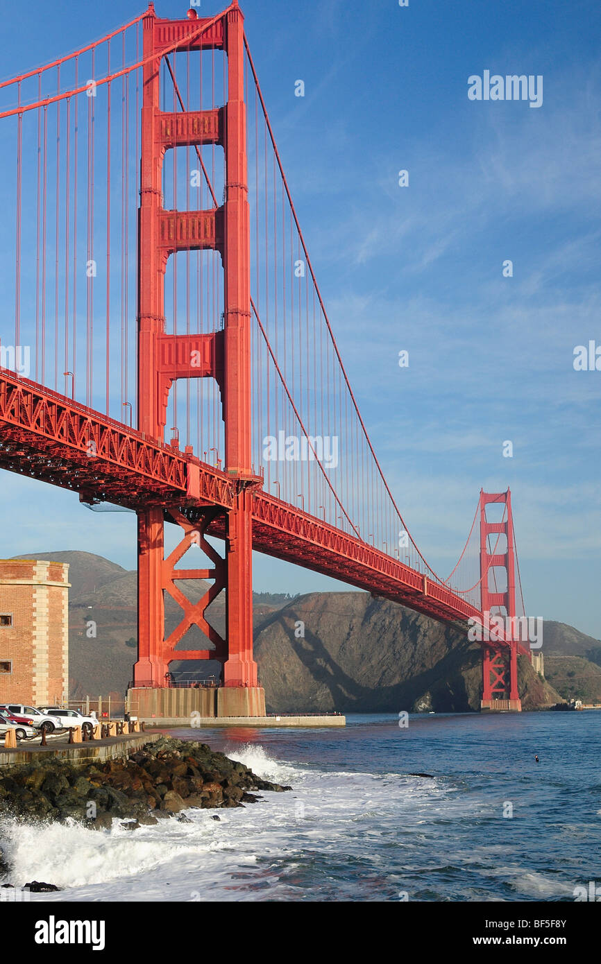 Golden Gate Bridge from Fort Point, San Francisco, California, USA ...
