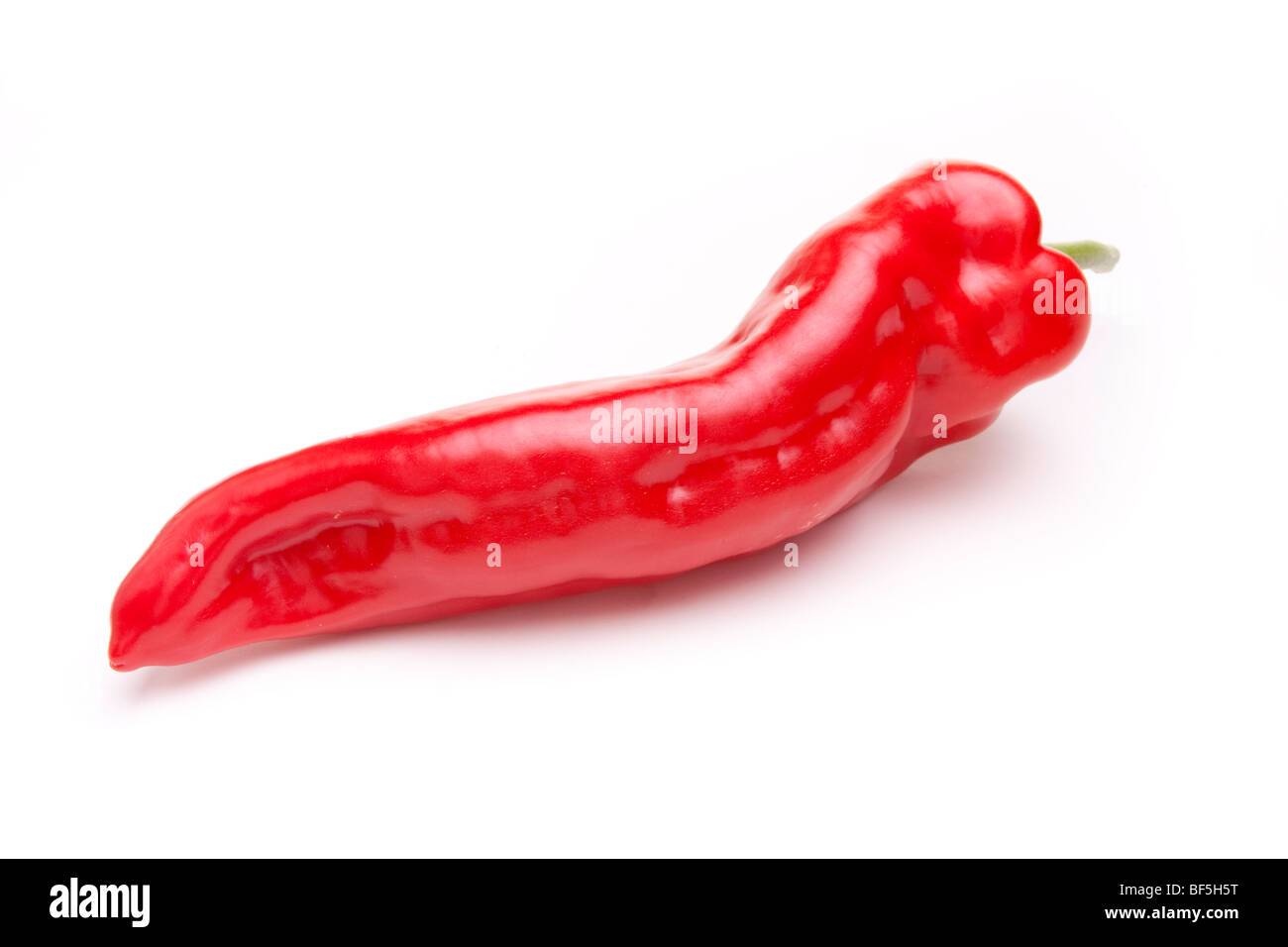 Large red sweet chilli pepper isolated against white background Stock ...