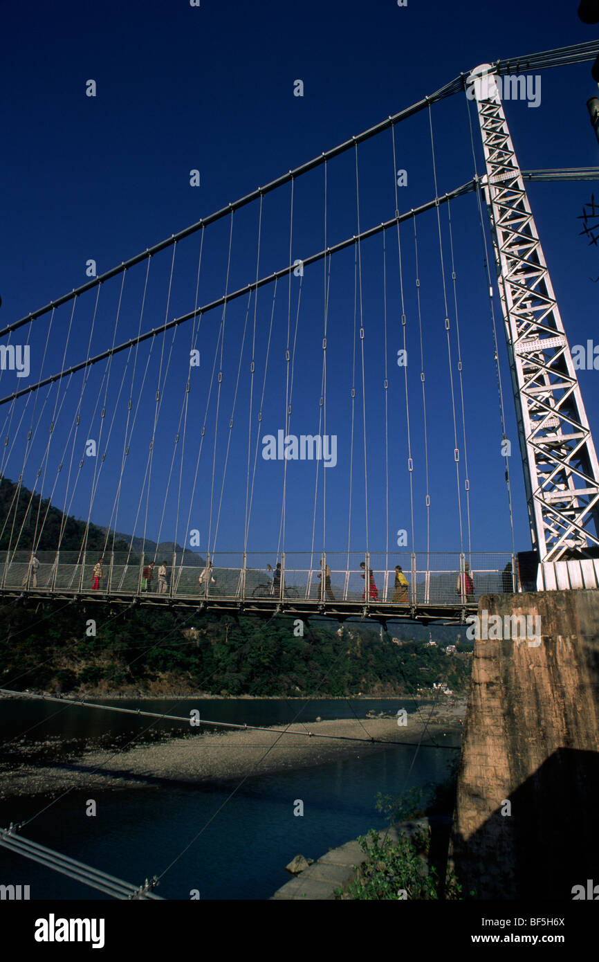 Ganges river ganga bridge hi-res stock photography and images - Alamy