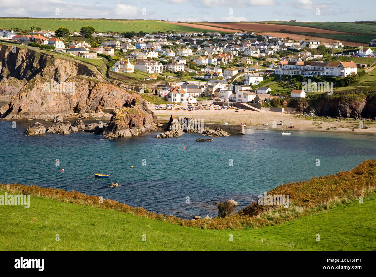 The village of Hope Cove in the South Hams, Devon Stock Photo - Alamy