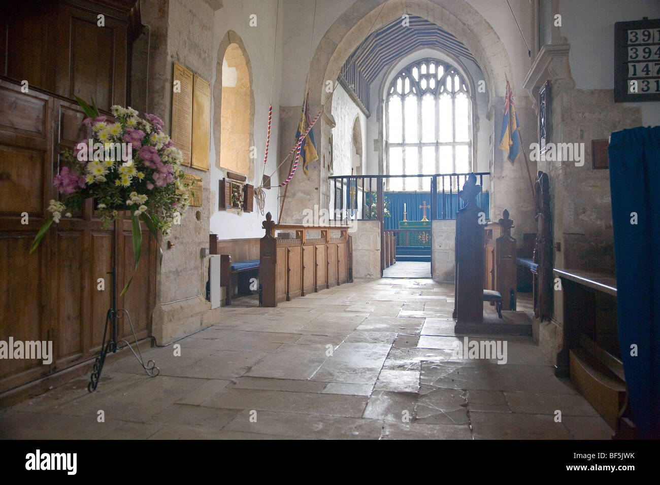 Chancel and Sanctuary of Saint Winifred Church, Branscombe, Devon, UK ...