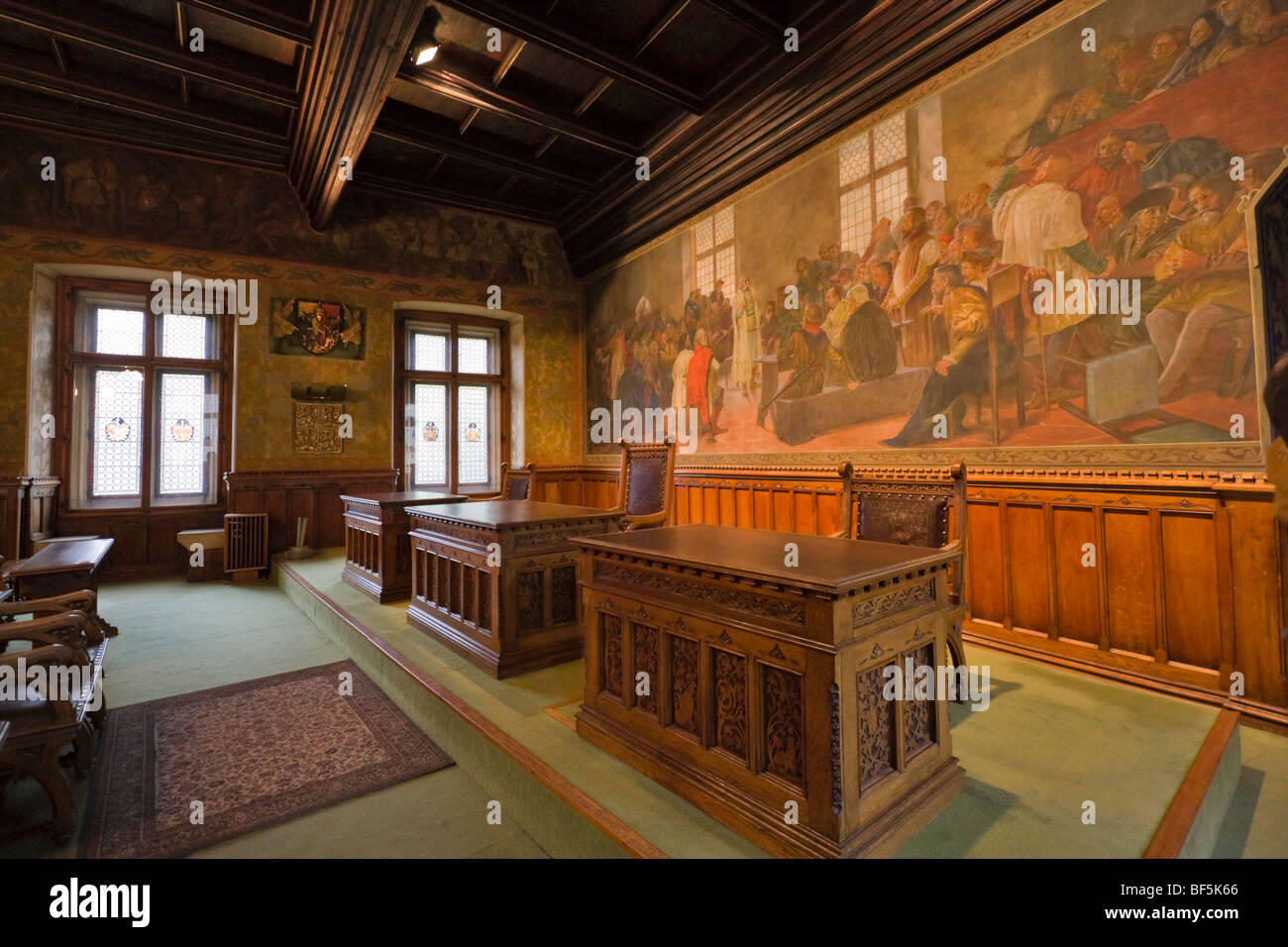 Town Assembly Hall, Italian Court, Kutna Hora, Czech Republic Stock ...