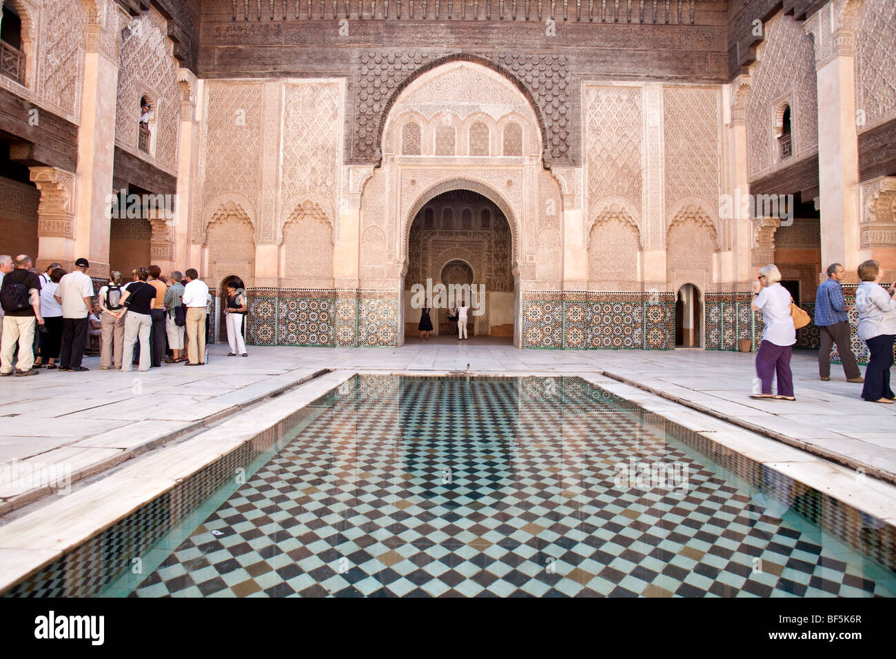 Ben Youssef Medersa in the medina of Marrakesh, Morocco Stock Photo - Alamy
