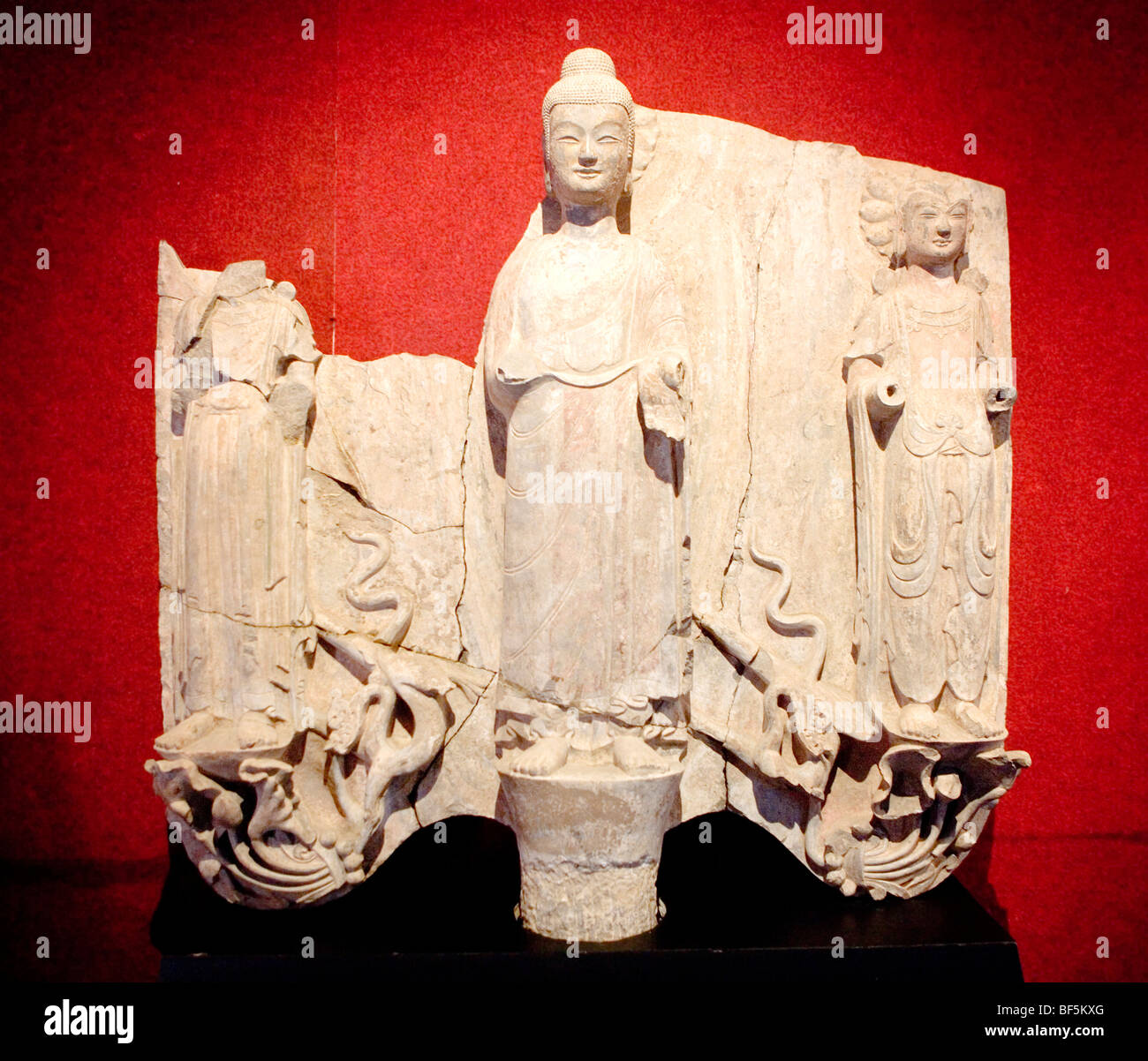 Buddha statue in Qingzhou Museum, Shandong Province, China Stock Photo ...