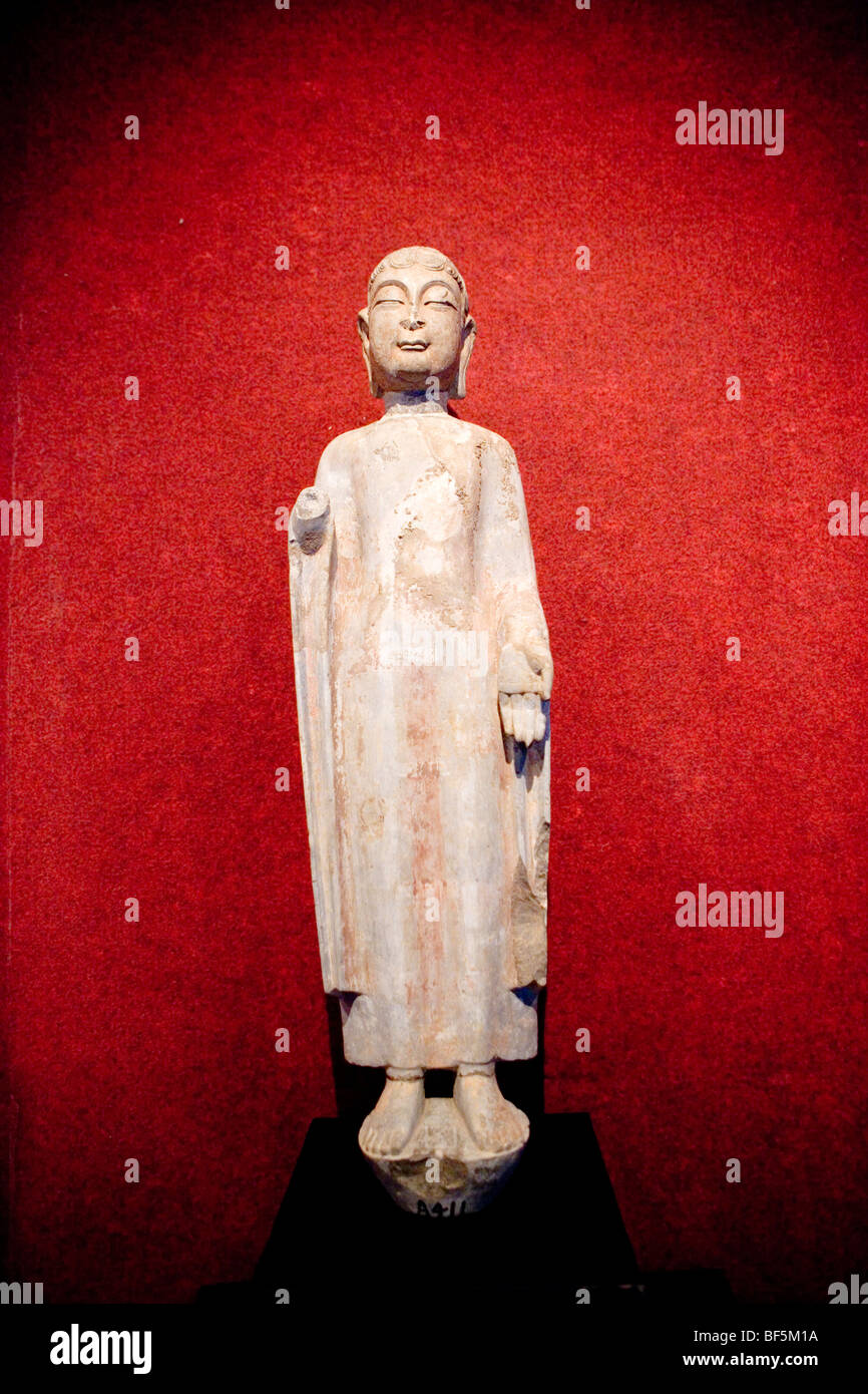 Buddha statue in Qingzhou Museum, Shandong Province, China Stock Photo ...