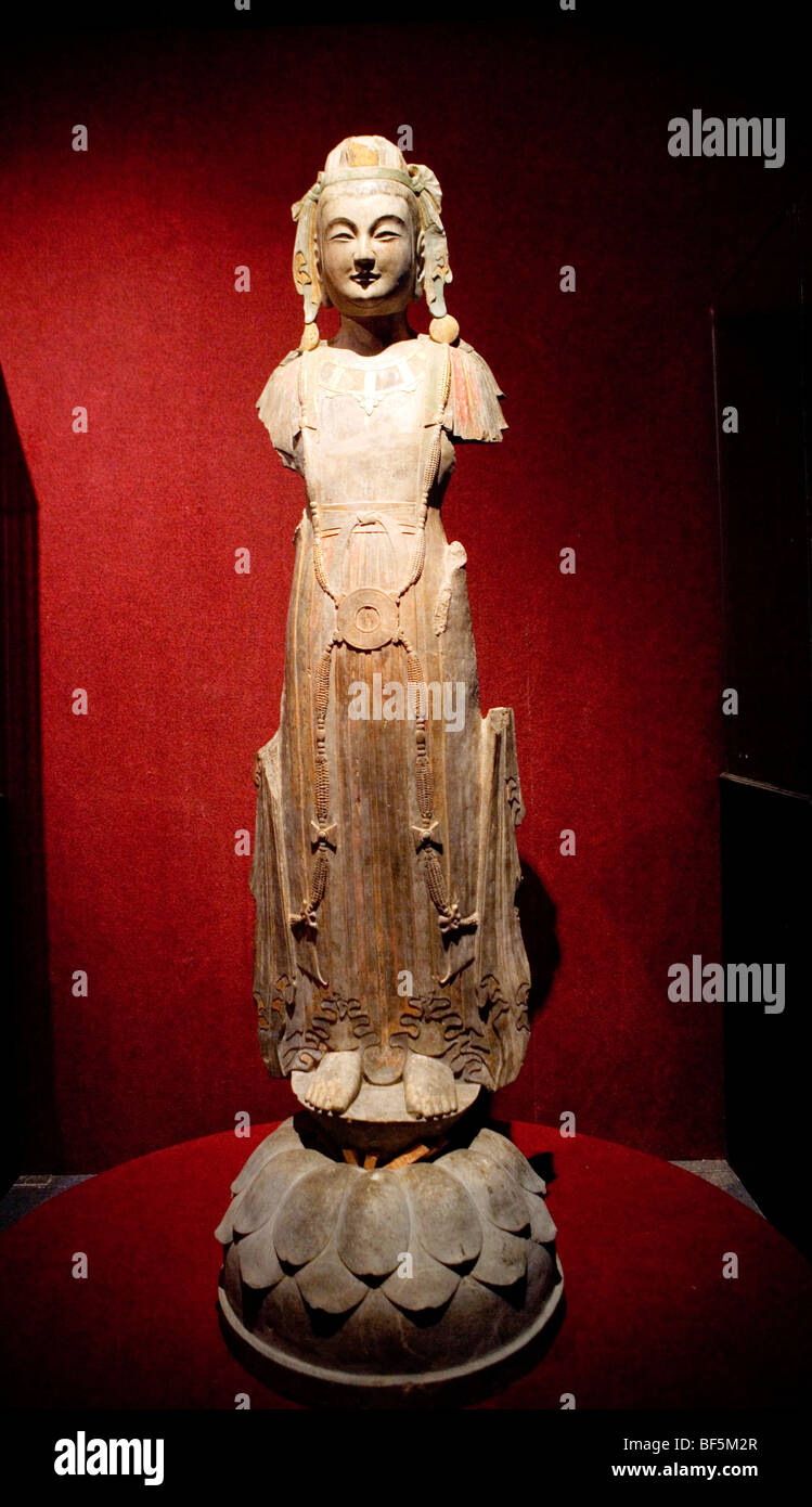 Buddha statue in Qingzhou Museum, Shandong Province, China Stock Photo ...