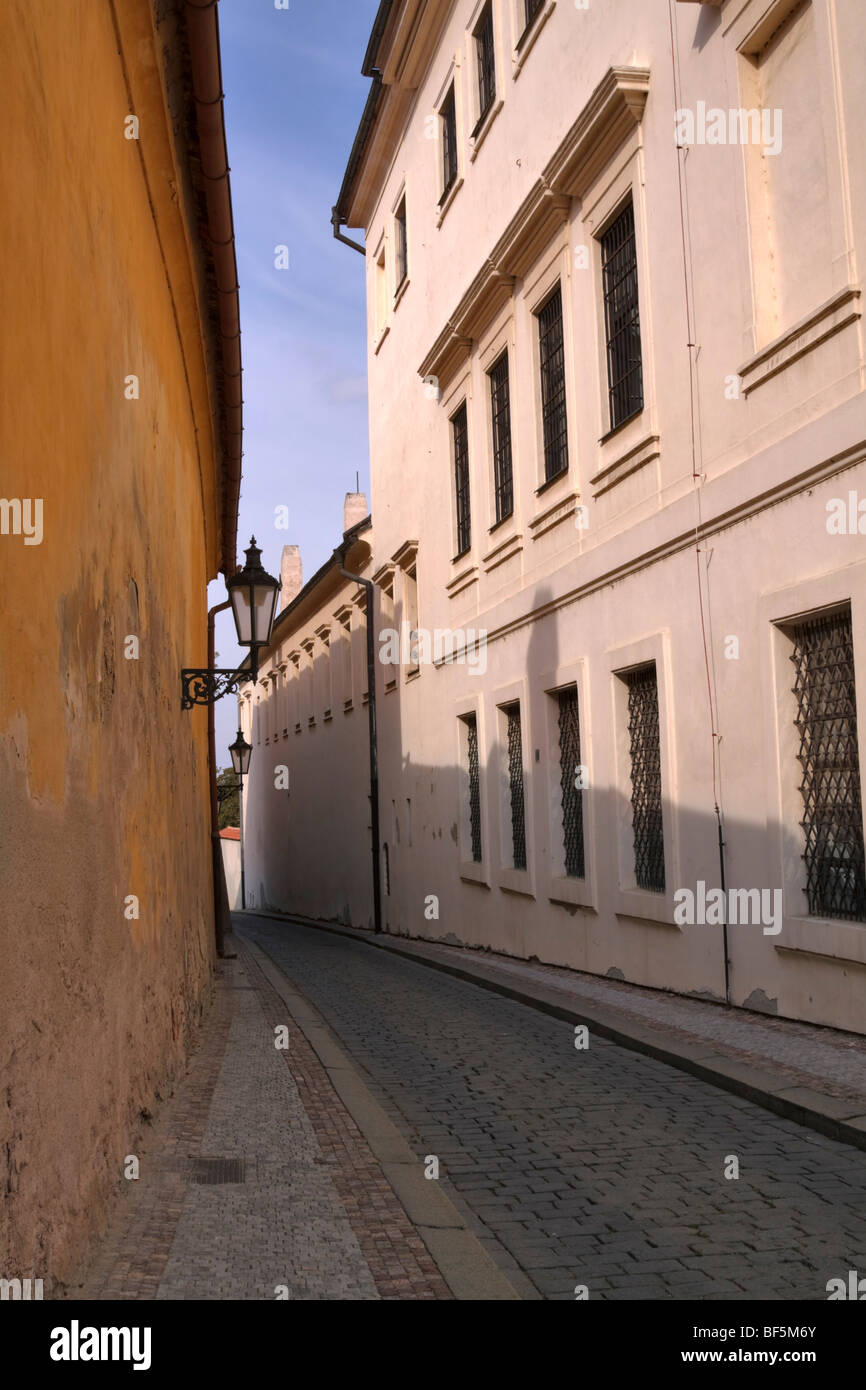 Narrow lane with street lamp hi-res stock photography and images - Alamy