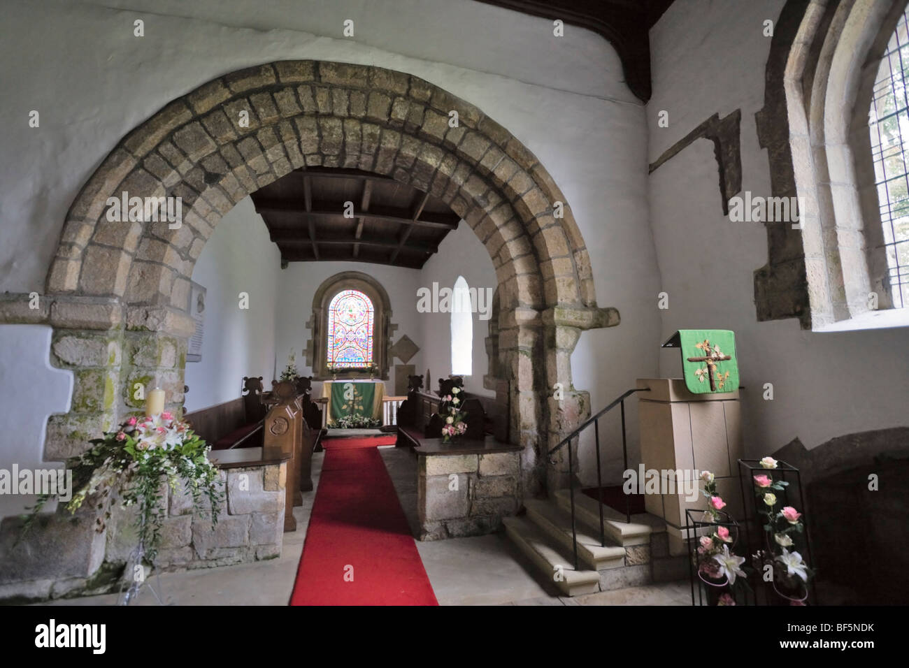Parochial Church of St John the Baptist, Edlingham Stock Photo - Alamy