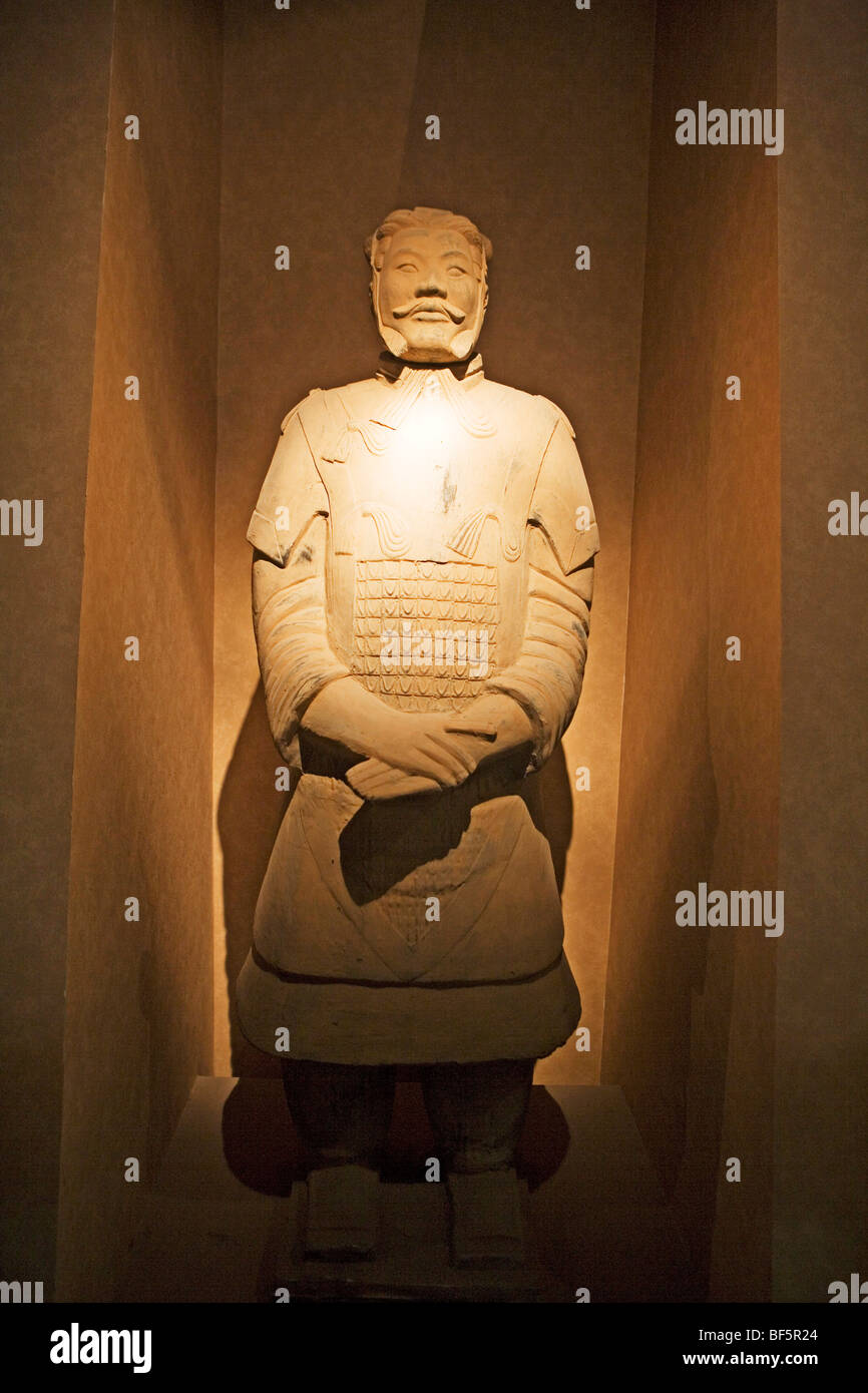 Qin clay figures in Linzi Museum of Ancient Chariots, Linzi District ...