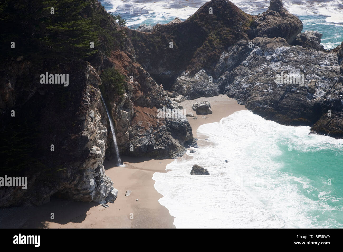 Julia Pfeiffer Burns State Park, near Big Sur in California, USA Stock ...