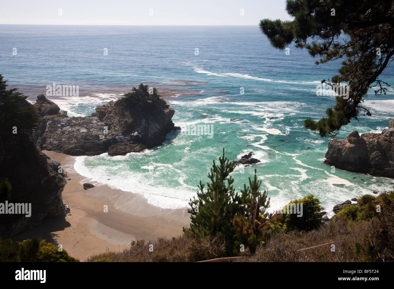 Julia Pfeiffer Burns State Park, near Big Sur in California, USA Stock ...
