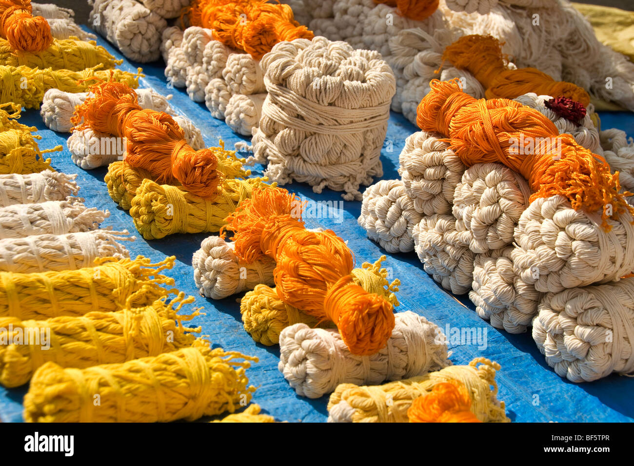 Threads, which hindus wear as part of the religion, displayed during ...