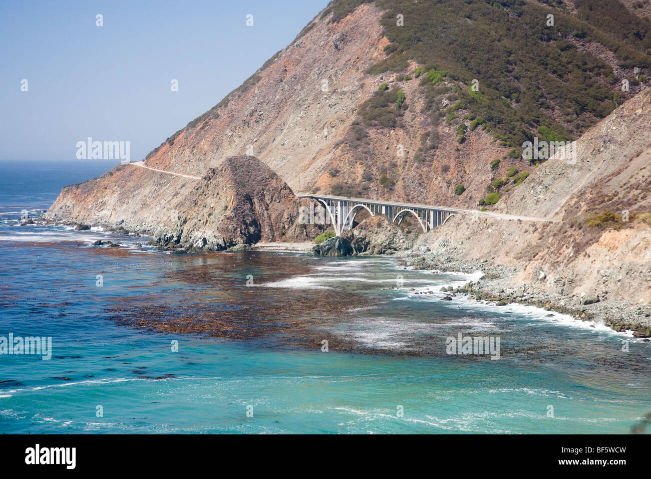 Bixby Creek Arch Bridge, near Big Sur in California, USA Stock Photo ...