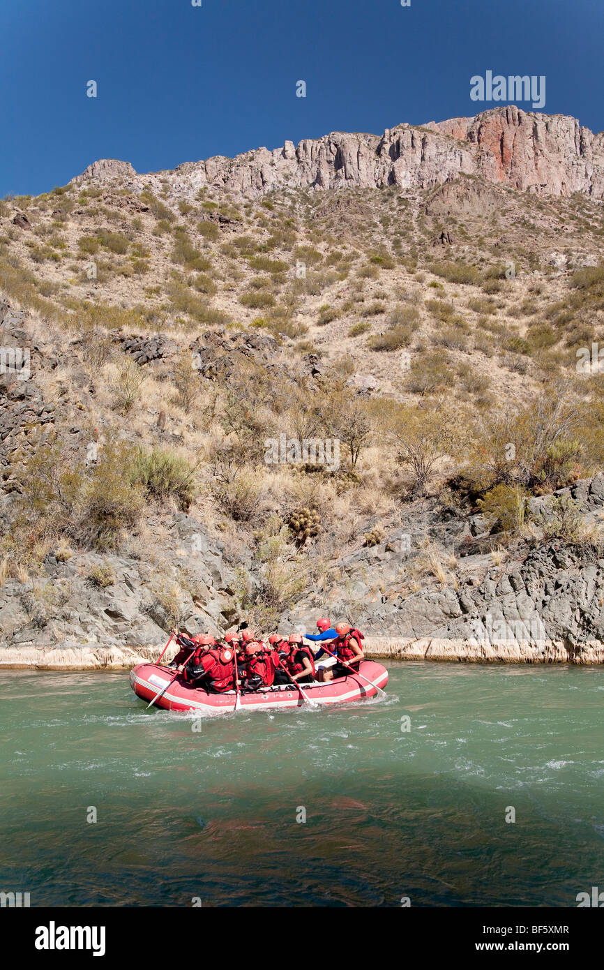Rafting in Atuel River, Valle Grande, San Rafael, Mendoza province ...