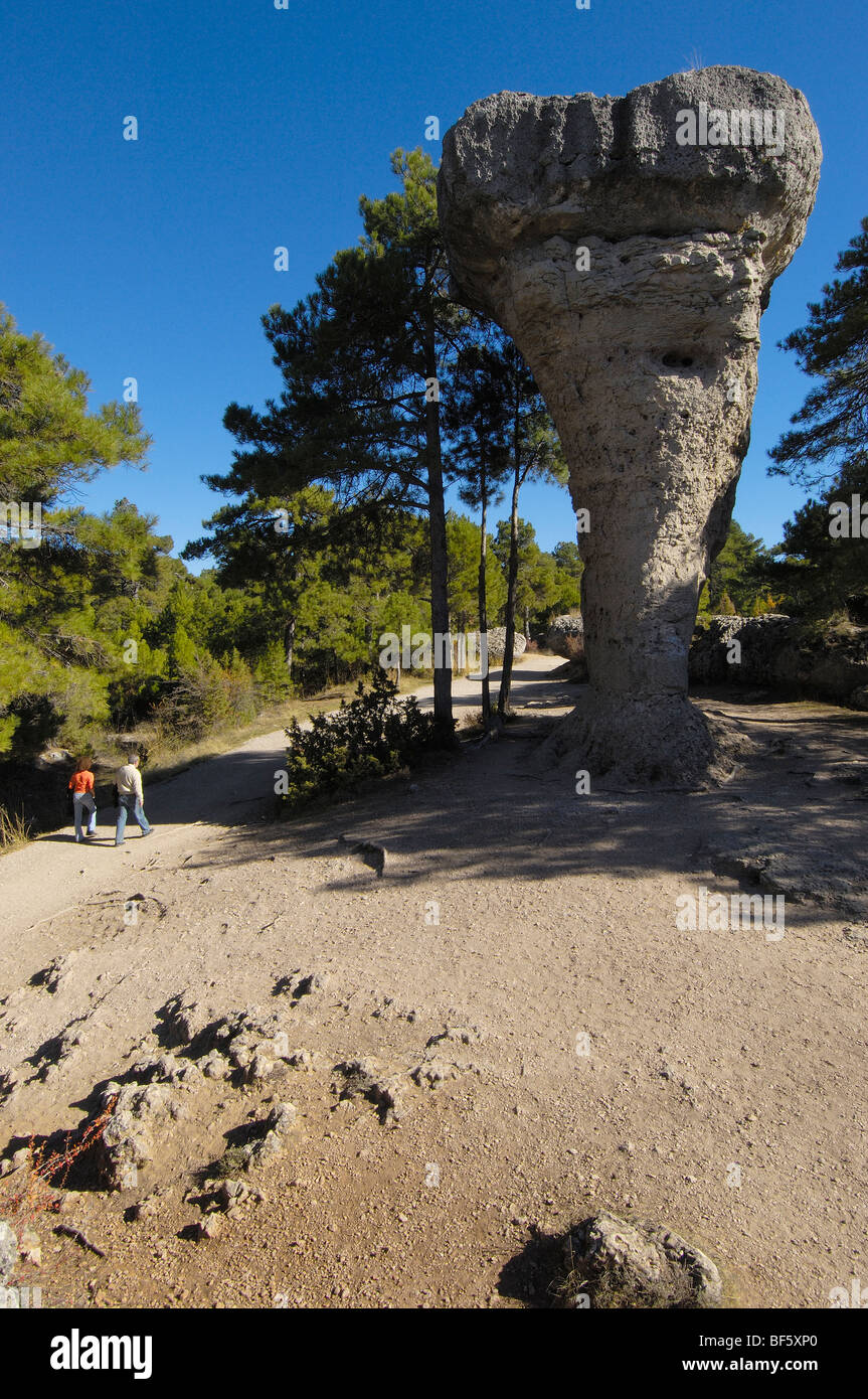 El Tormo Alto rock formation at the Enchanted City (La Ciuda Encantada ...