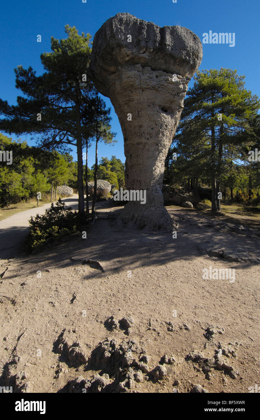 El Tormo Alto rock formation at the Enchanted City (La Ciuda Encantada ...