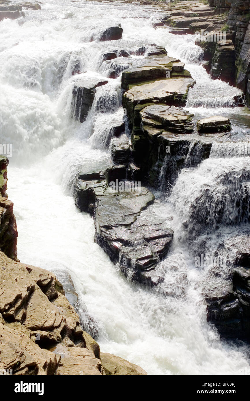 Creek flowing in Tenglong Cave Scenic Area, Lichuan City, Enshi Tujia ...