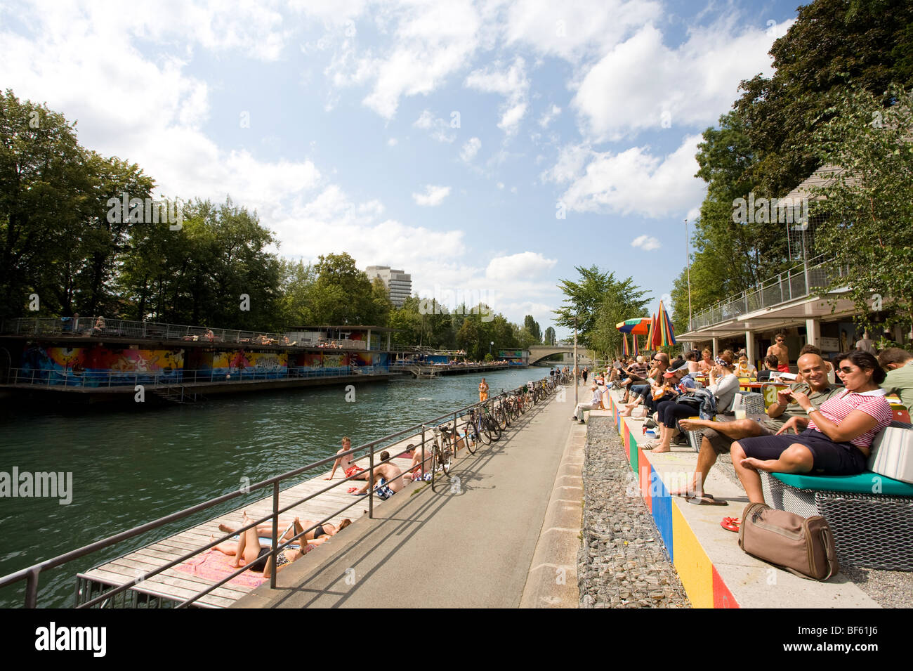 Unterer letten river zurich hi-res stock photography and images - Alamy