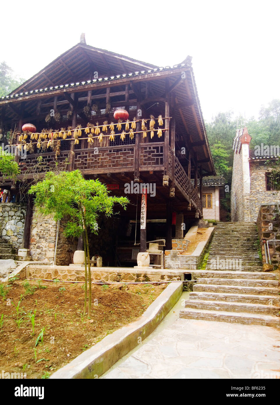 Tujia traditional architecture, Tusi City, Taiyanghexiang County, Enshi ...