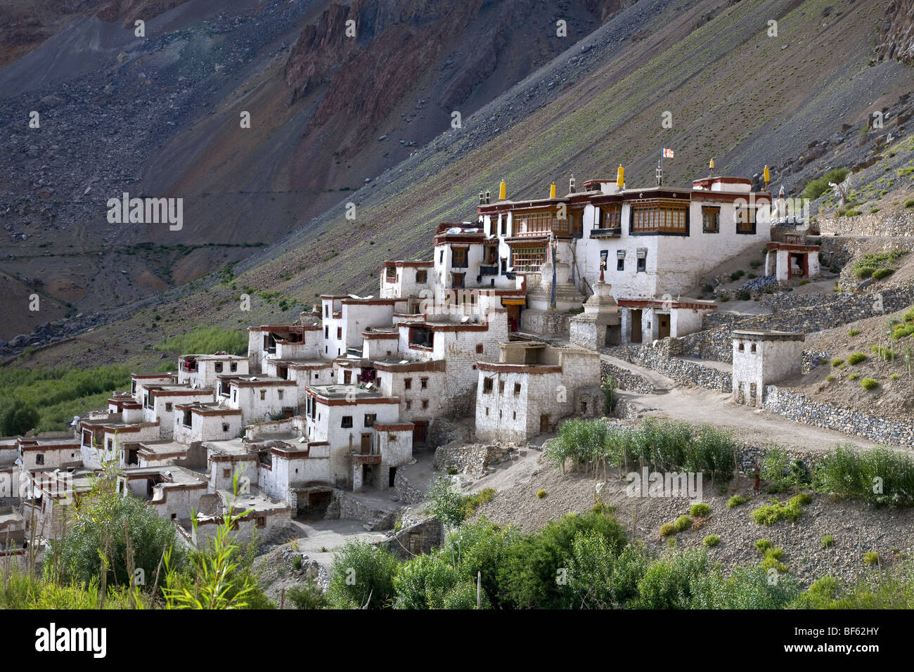 Lingshed monastery. Zanskar. India Stock Photo - Alamy