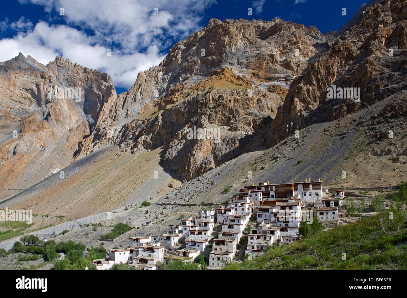 Lingshed monastery. Zanskar. India Stock Photo - Alamy