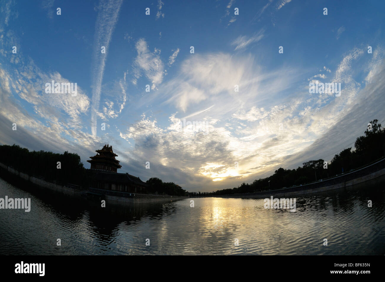 The Forbidden City is surrounded by a 7.9 meters (26 ft) high city wall ...