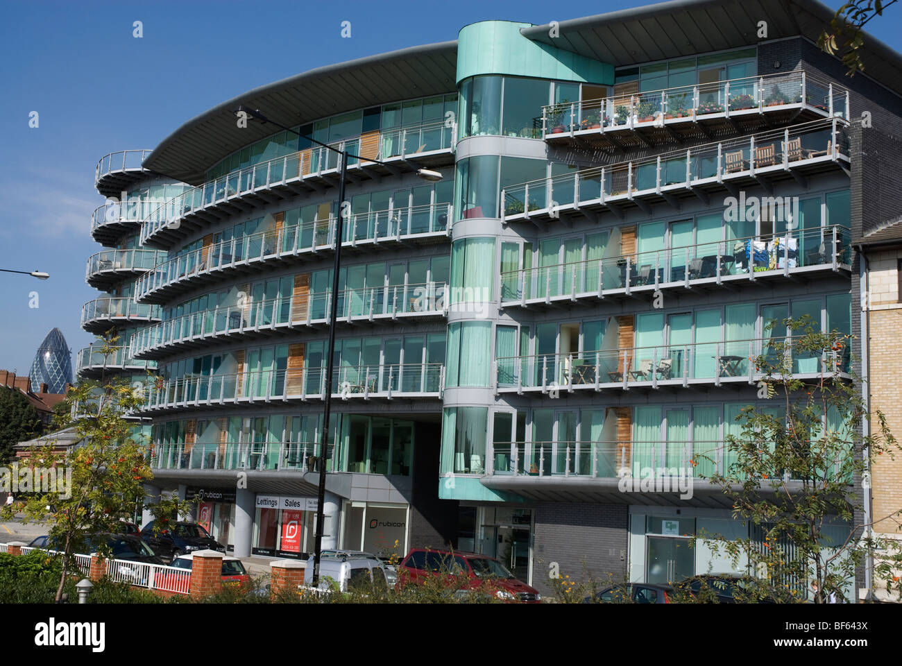 Modern retail balconies hi-res stock photography and images - Alamy