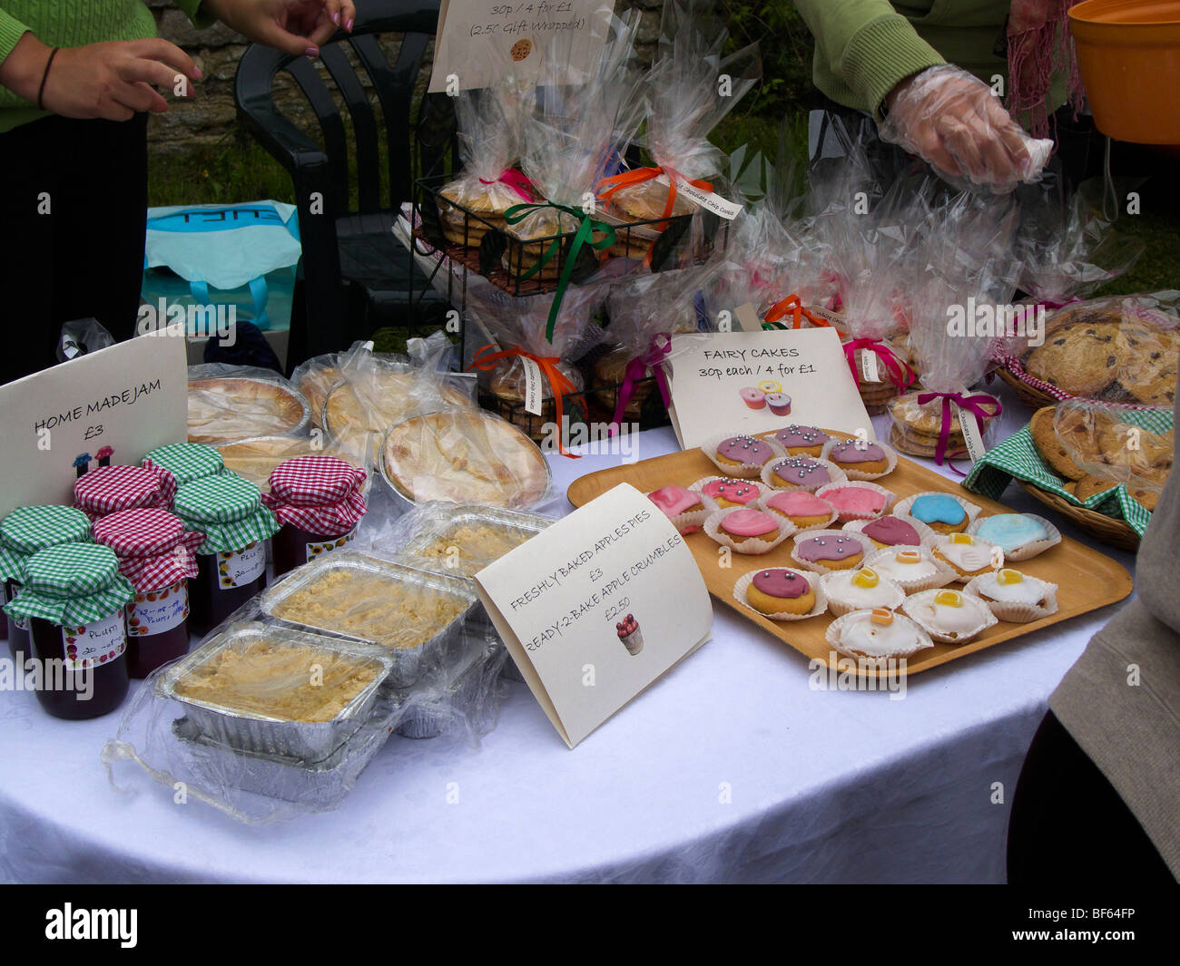 Cake stall Lacock village Fair Stock Photo - Alamy