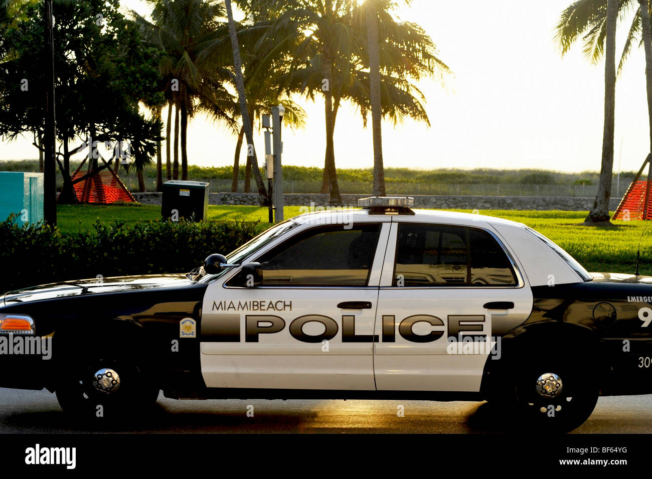 South Beach Police Patrol Stock Photo - Alamy