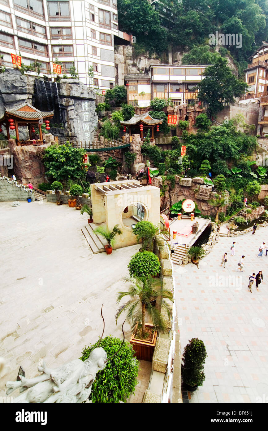 Hongya Cave Scenic Area, Yuzhong District, Chongqing, China Stock Photo ...