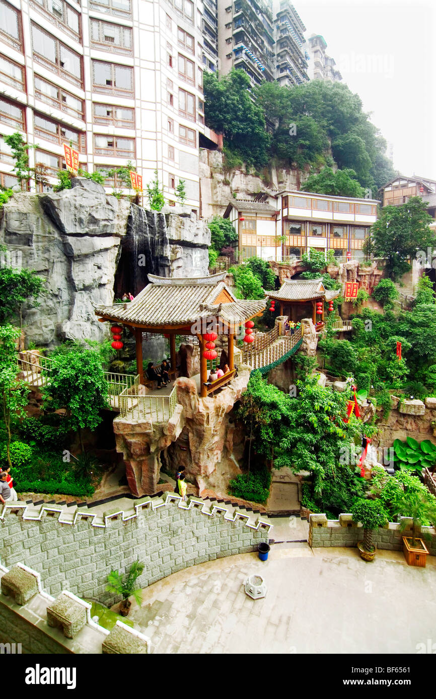 Hongya Cave Scenic Area, Yuzhong District, Chongqing, China Stock Photo ...