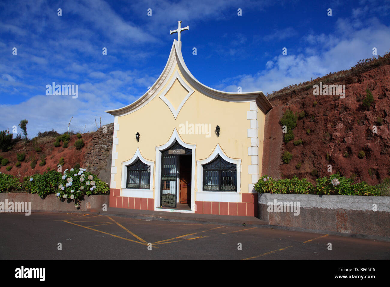 roadside church at Madeira, Madeira, Portugal, Europe. Photo by Willy ...