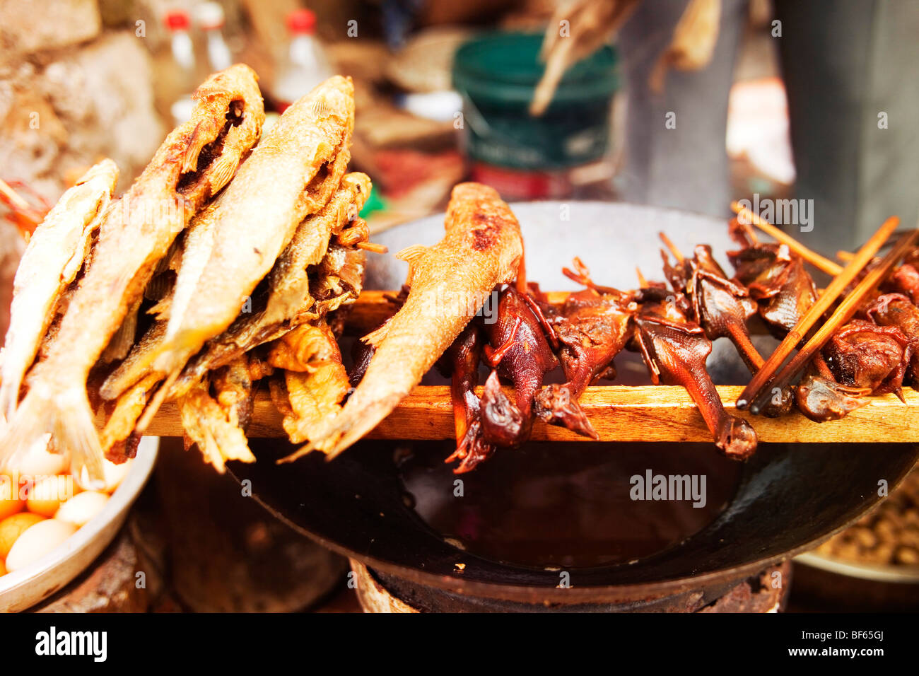 Fried snack, Chongqing, China Stock Photo - Alamy
