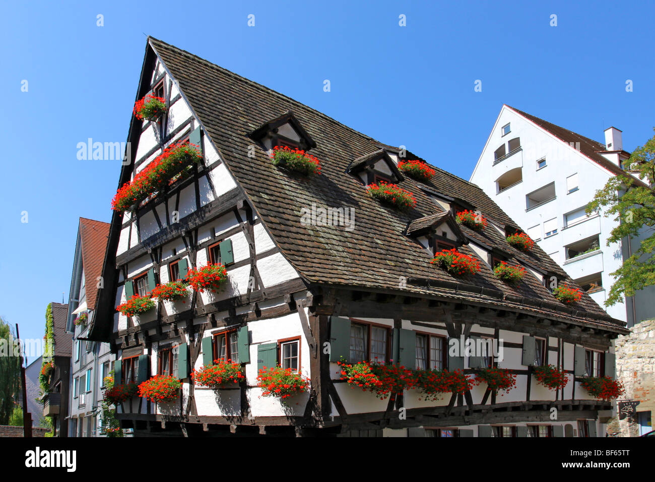Deutschland, Ulmer Altstadt, Germany, Old Town of Ulm Crooked House ...