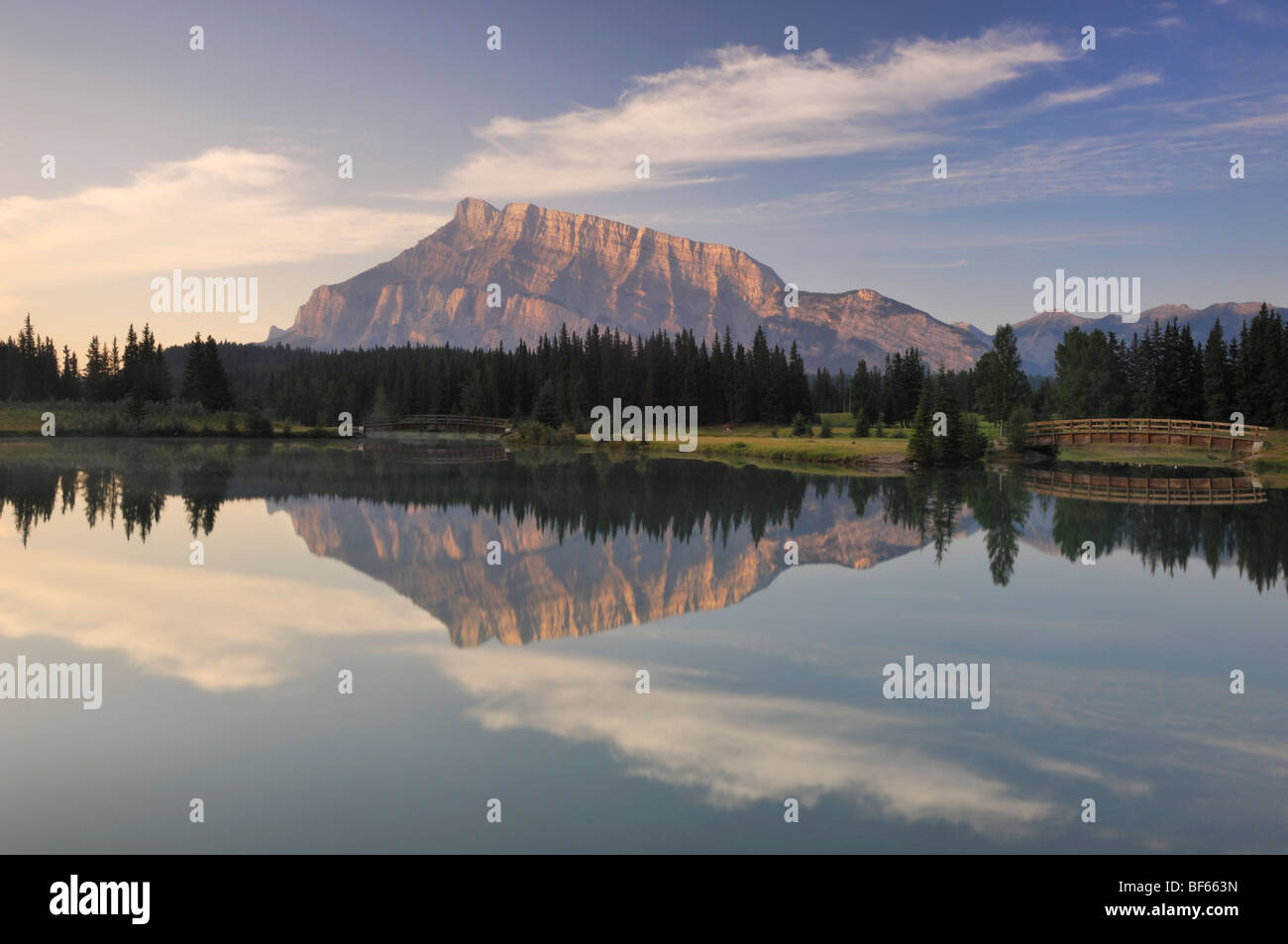 Cascade Ponds - Banff National Park Stock Photo - Alamy