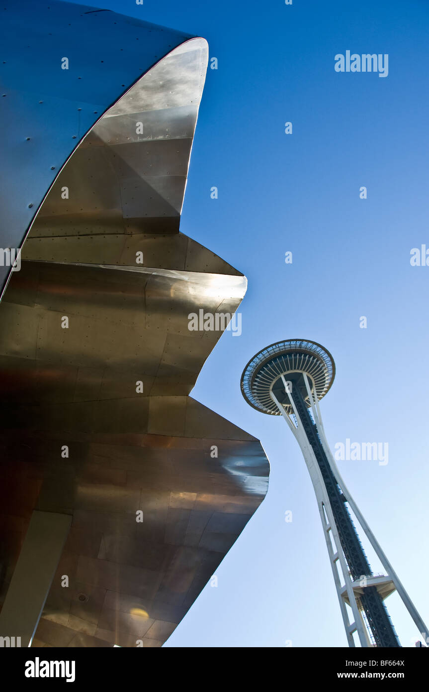 Seattle space needle close up hi-res stock photography and images - Alamy
