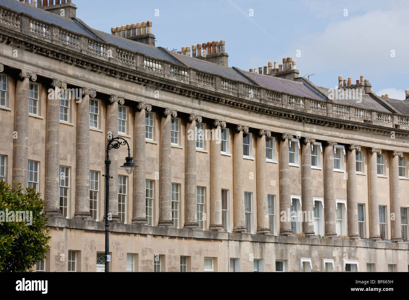 Main facade of The Royal Crescent in Bath, England Stock Photo - Alamy
