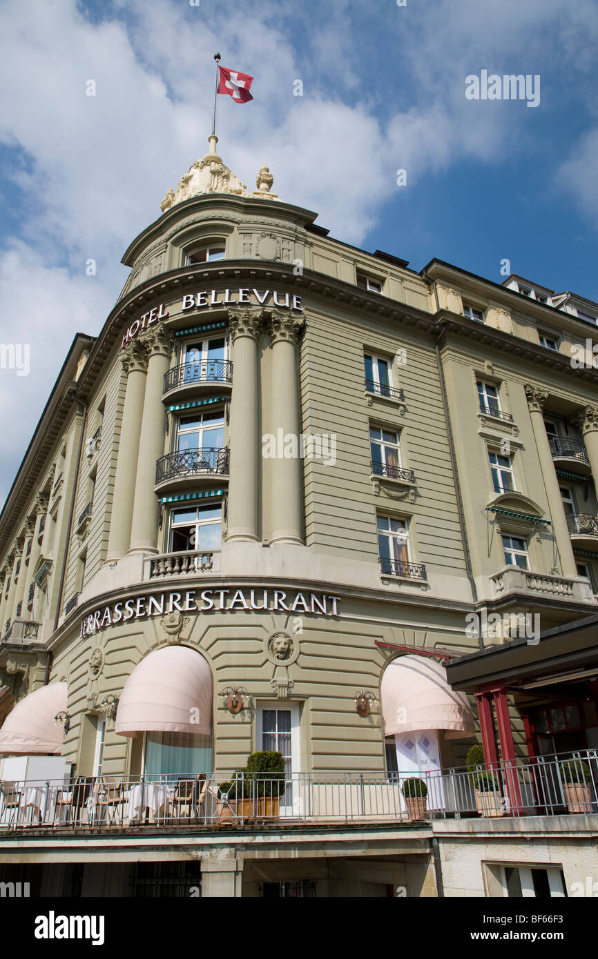 Luxury Hotel Bellevue Palace Bernerhof, Bern, Berne, Switzerland Stock ...