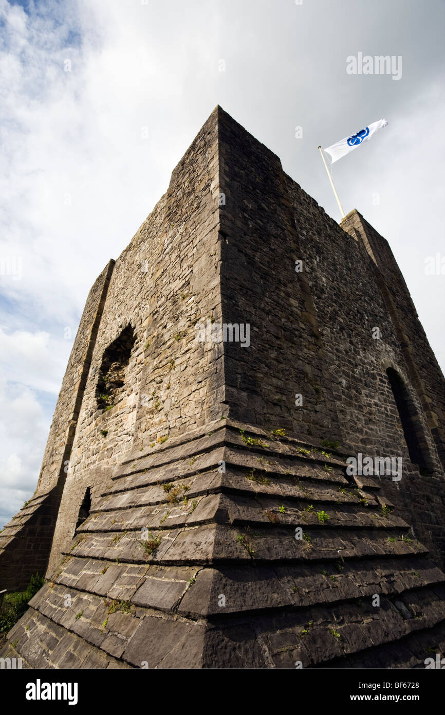 Keep of Clitheroe Castle in Lancashire Stock Photo - Alamy