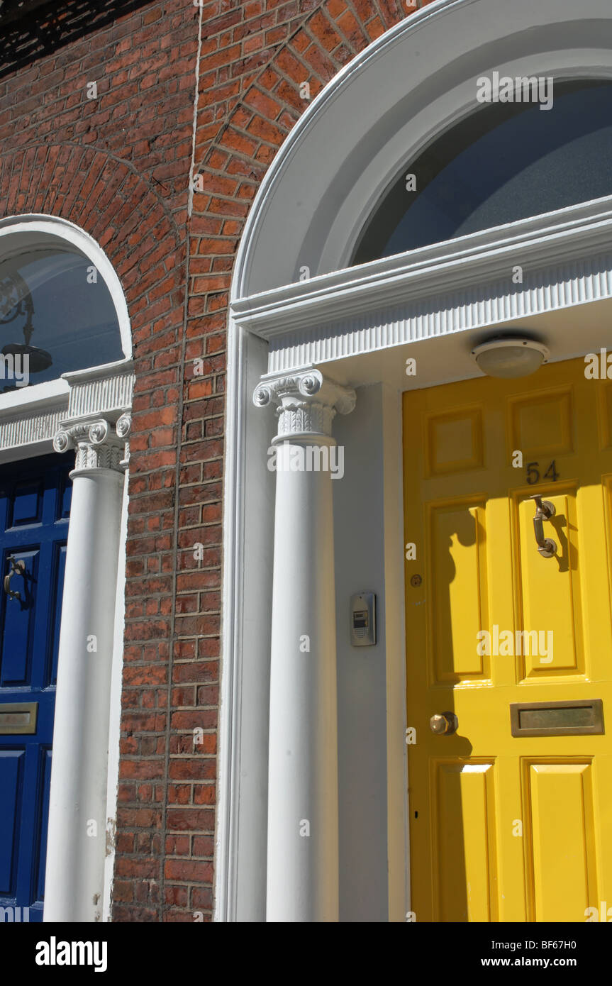 Georgian Doorway, Fitzwilliam Square, Dublin, Ireland Stock Photo - Alamy