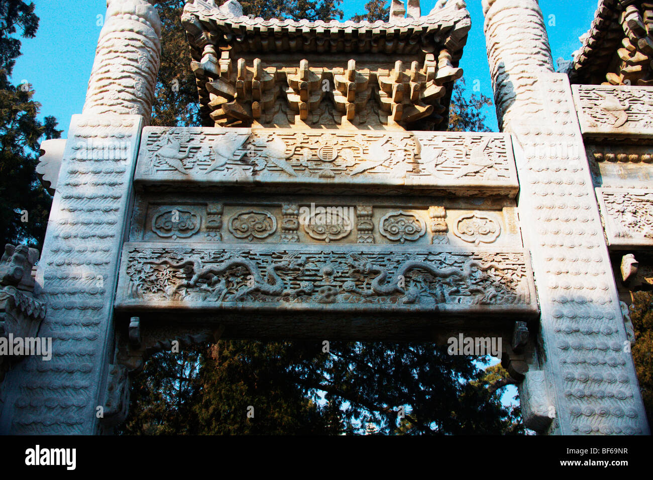 Details of exquisite Biyun Temple, Fragrant Hills, Beijing, China Stock ...